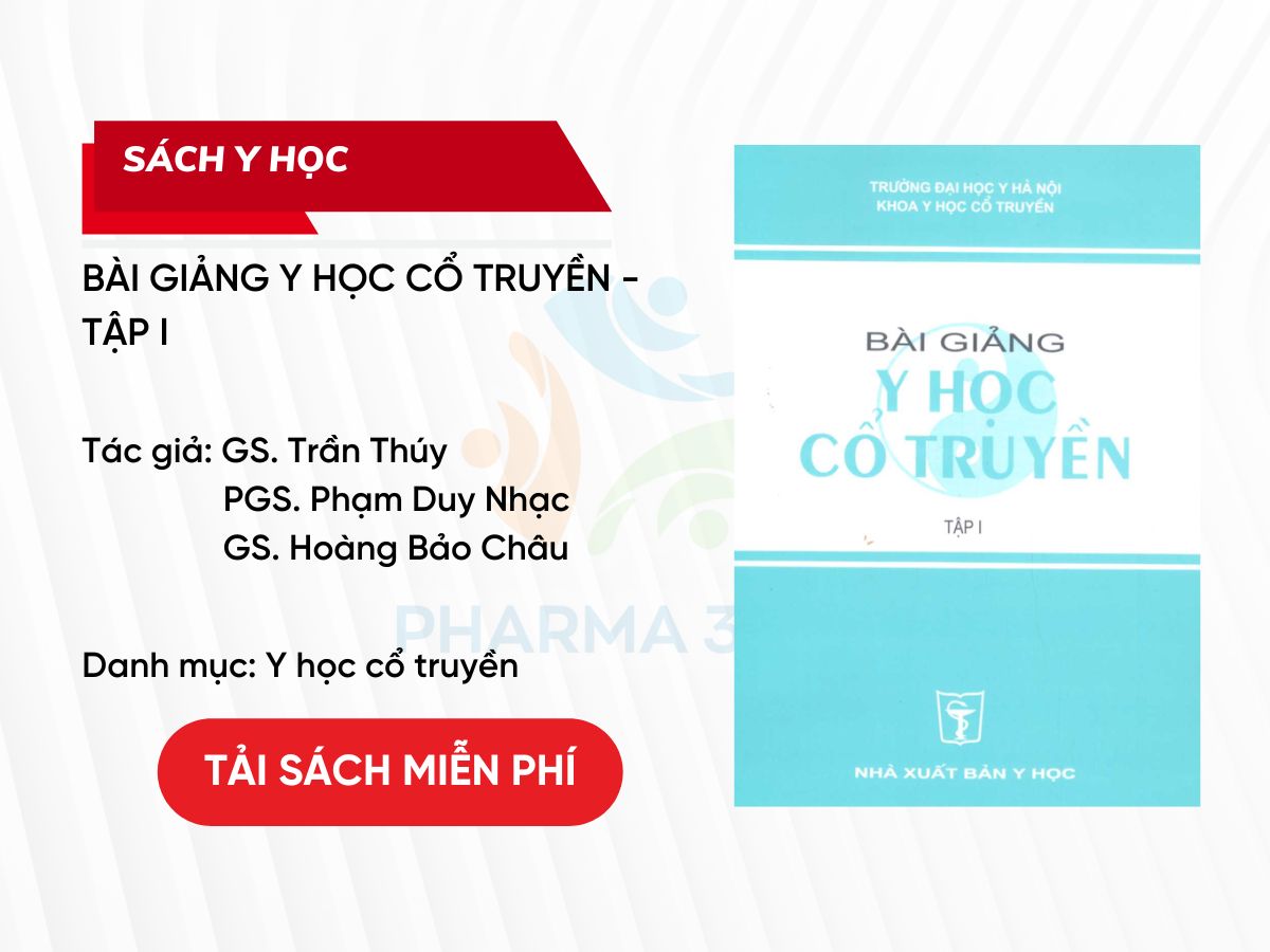 Tải miễn phí PDF Bài giảng Y học cổ truyền Tập 1 - ĐH Y Hà Nội